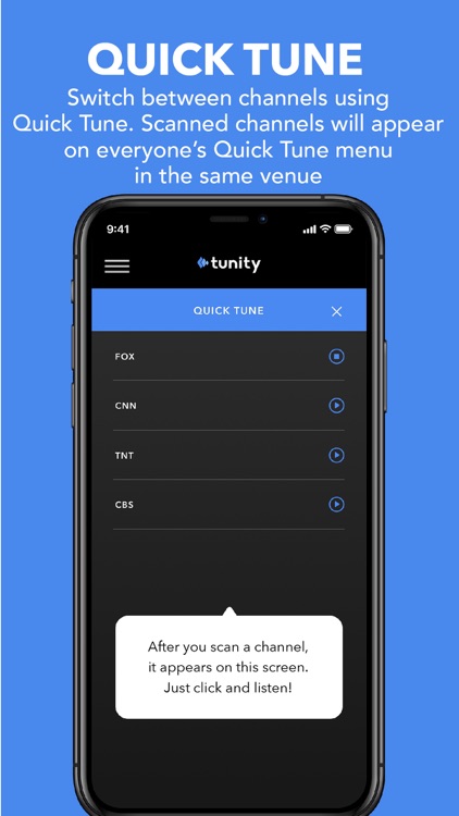 Tunity: Hear Any Muted TV Live by AudioStreamTV Inc.