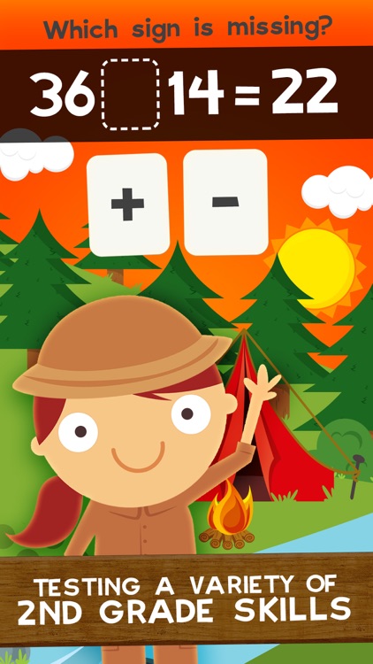 Animal Math Second Grade Maths by Eggroll Games LLC