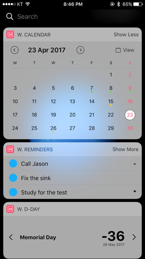 Calendar – Activate Monthly View On Lock Screen