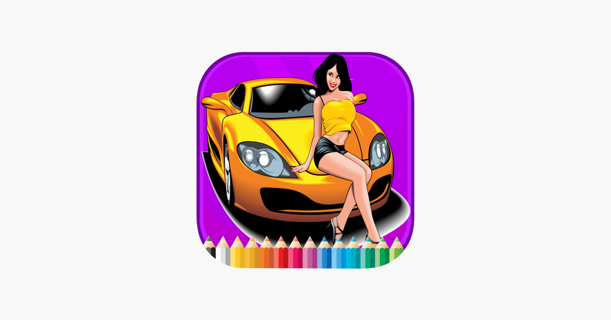 ‎Race Cars Coloring Book - Activities for Kid on the App Store