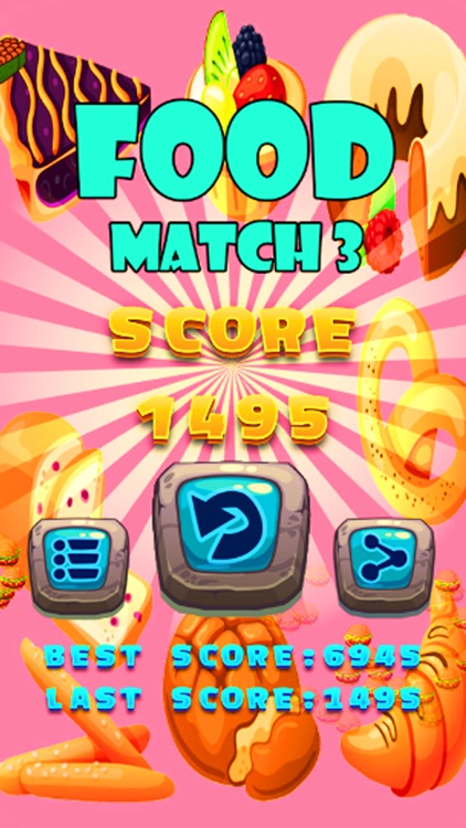 Food Match 3 - build Food Puzzle & Game for kids by Manaichai Srimarueang