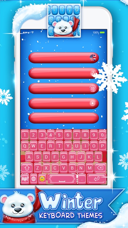 Winter Keyboard Themes: Beautiful Frozen Keypads by Dimitrije Petkovic