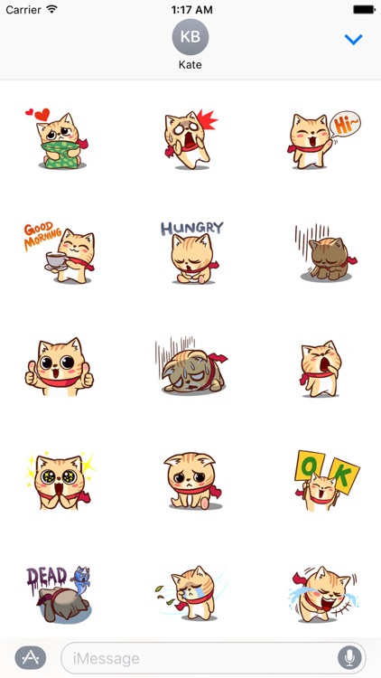 Many A Greedy Cat Stickers by Nguyen Hoang