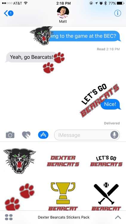 Dexter Bearcats Sticker Pack by MediaLink Systems
