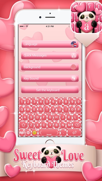 Sweet Love Keyboard Themes: Wonderful New Keypads by Dimitrije Petkovic