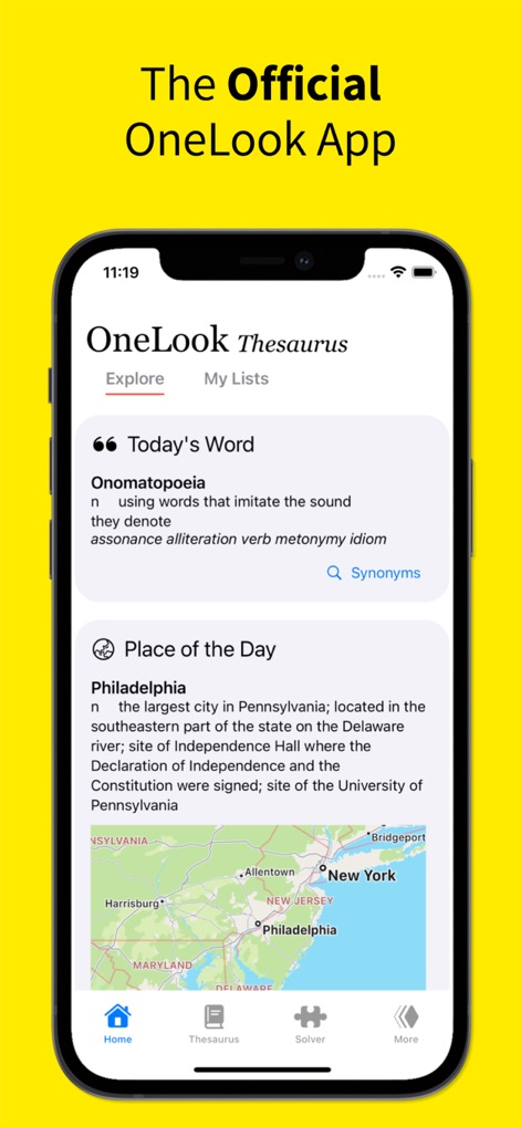 OneLook Thesaurus - Reference App | MWM