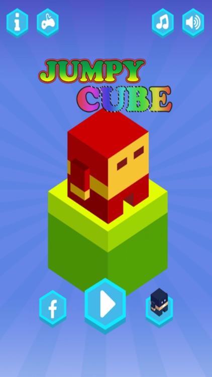Jumpy Cube Super Hero by Saisamorn Pengpan