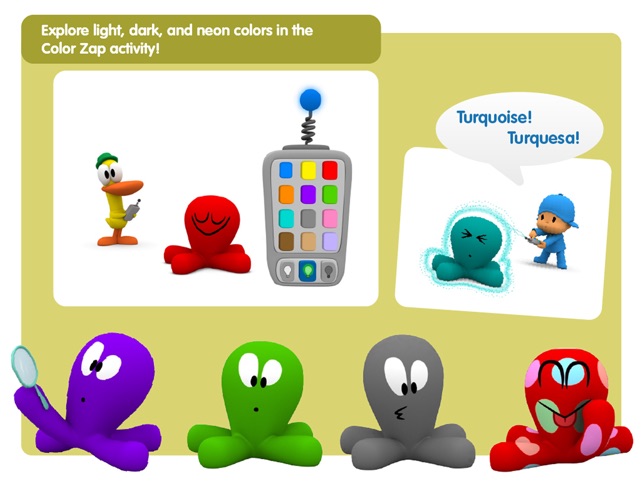 Pocoyo Playset Colors Baby Play And Learn Colors With Pocoyo Playset