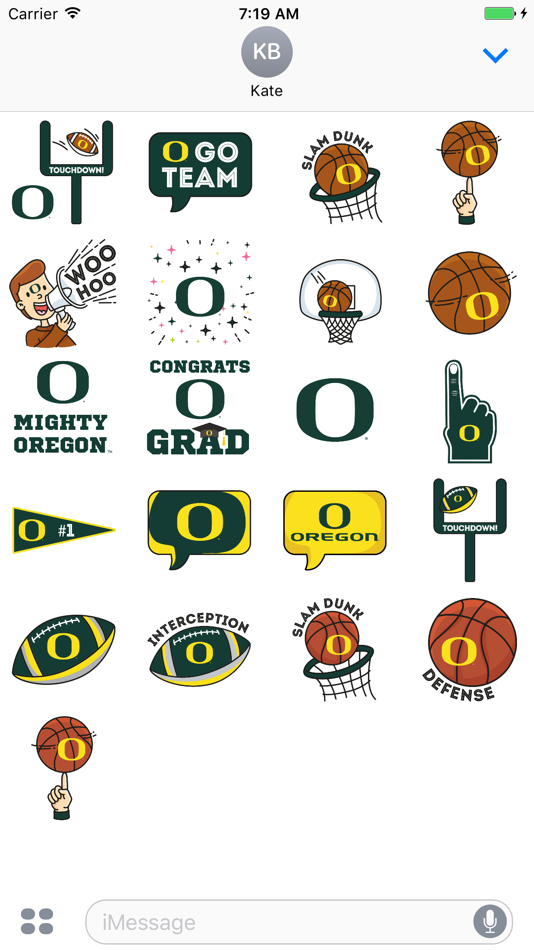 Oregon Ducks Animated Emojis (by 2ThumbZ Entertainment) - (iOS Apps ...