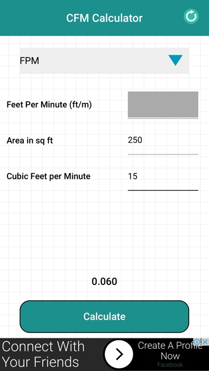 CFM Calculator by Markana Sanket Shantibhai