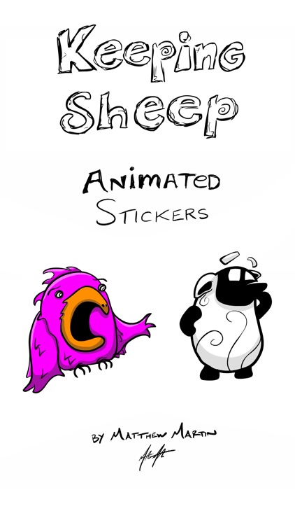 Keeping Sheep Stickers by Matthew Martin