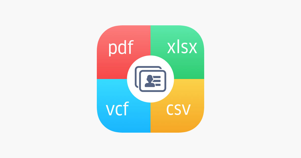  Contacts To Excel PDF CSV On The App Store