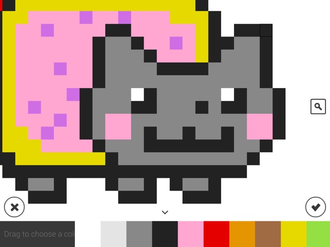 Evil Nyan Cat Minecraft Grid