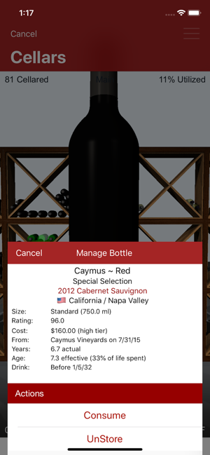 ‎App Store 上的“CellarView Wine Cellar Tracker”