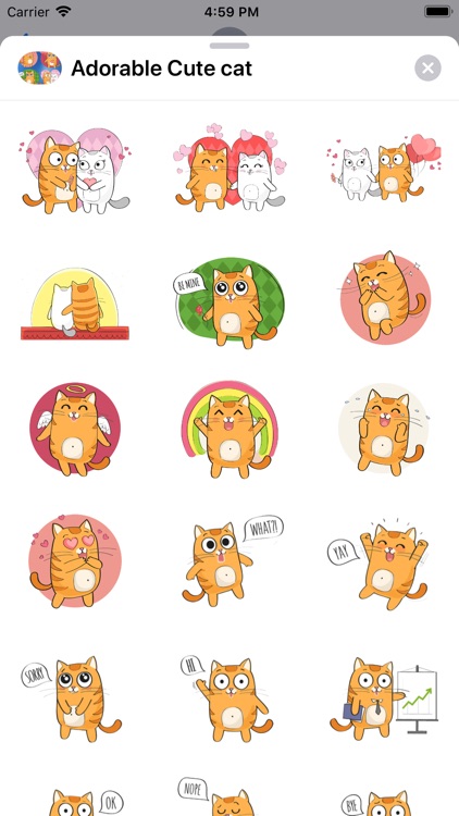 Adorable Cat Stickers HD by khaoula sebaaoui