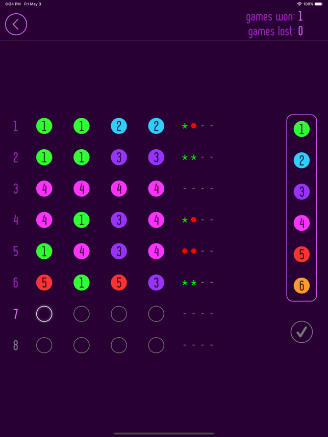 【iOS APP】Mastermind Pro 邏輯演繹益智遊戲 – Dr.愛瘋 APP Navi