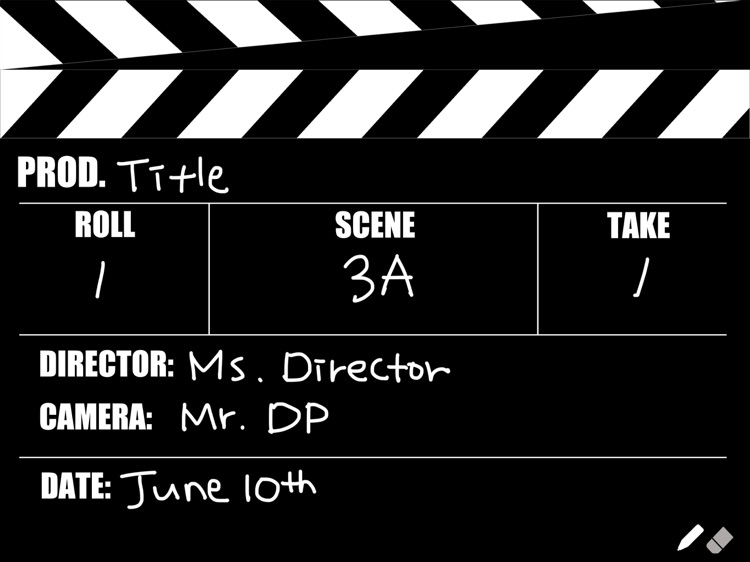 Writable Film Slate by Minkyung Chung