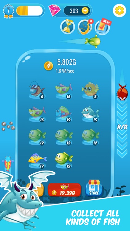 Merge Fish Saga by Wang Zhengxin