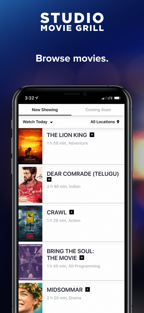 SMG Theaters - The all-new Studio Movie Grill