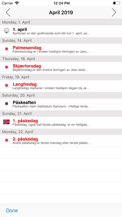 Calender for Scandinavia by ProCoNet