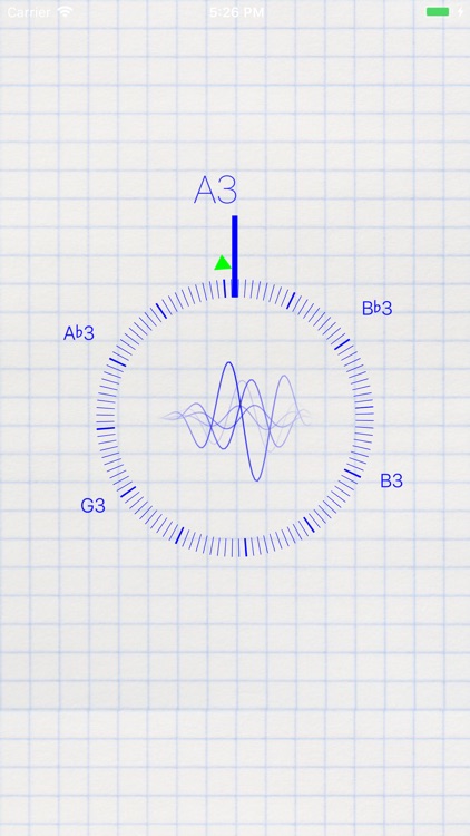 Paper guitar tuner by Sergey Bodrov