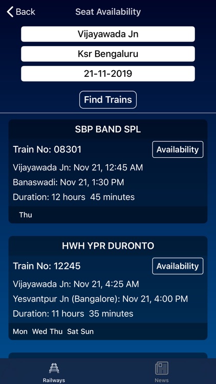 Indian Railway App - Humsafar by Hemanth Alluri