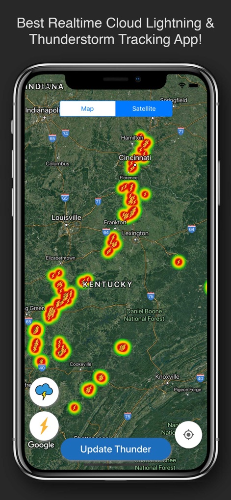 Live Lightning Map Storm Radar - Weather App | MWM