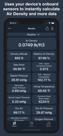 「AirLab: Air Density & Altitude」 - iPhoneアプリ | APPLION