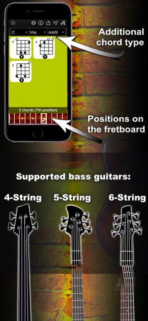 6 String Bass Guitar Chords