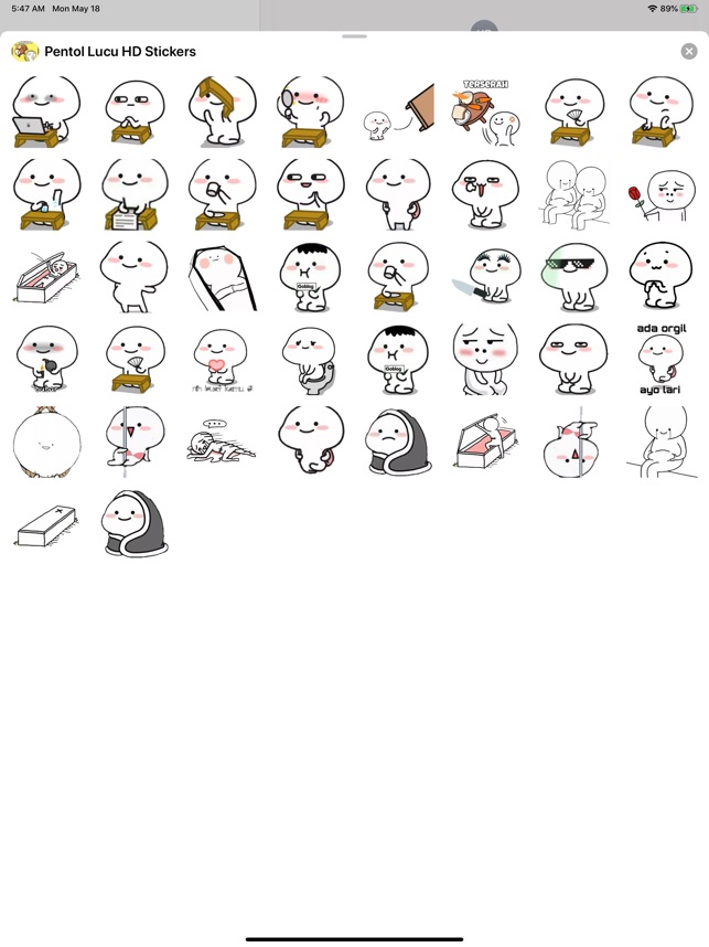 Sticker Line Lucu