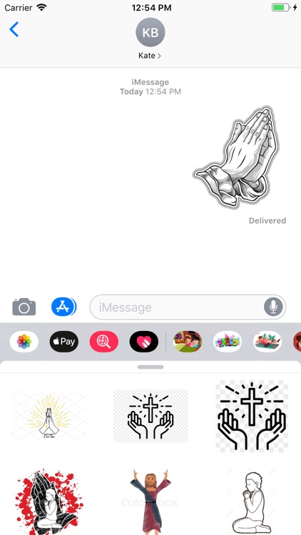 Prayer-Emojis Stickers by Gregory Carson
