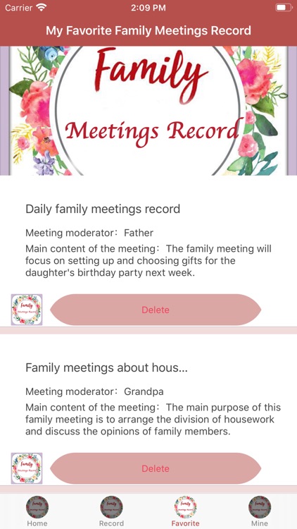 Daily Family Meetings Record by 少如 陈