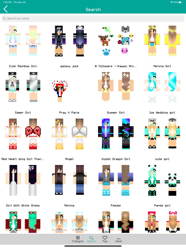 Cute Pastel Rainbow Girl Minecraft Skin at Charmaine Eder blog