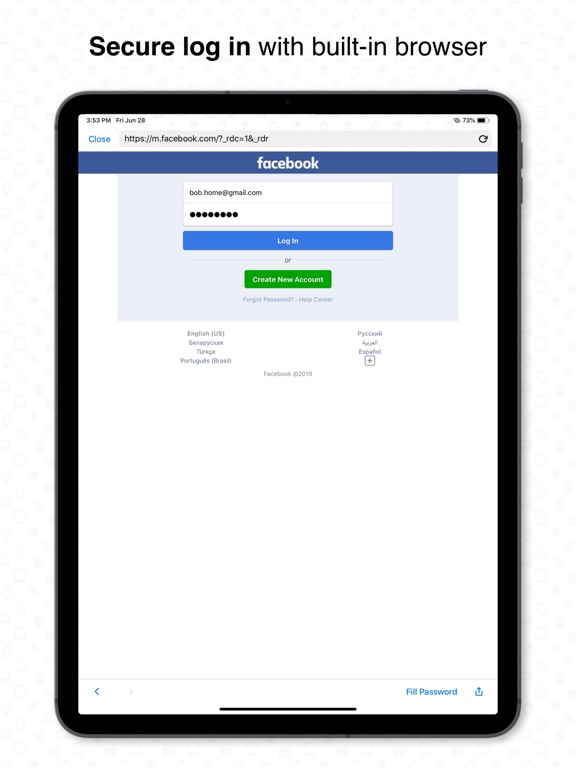 Passwords Keeper Safe Vault Screenshot