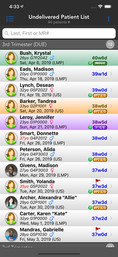 OB Patient Tracker 2 - Medical App | MWM