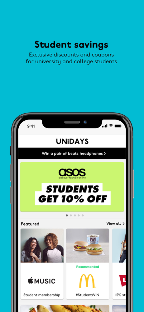UNiDAYS: Student Discounts - Revenue & Download estimates - Apple App ...