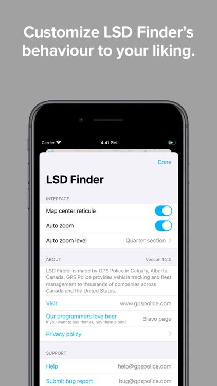 LSD Finder by GPS Police Inc.