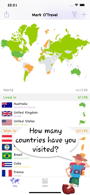 ‎Mark O'Travel: Your Travel Log on the App Store