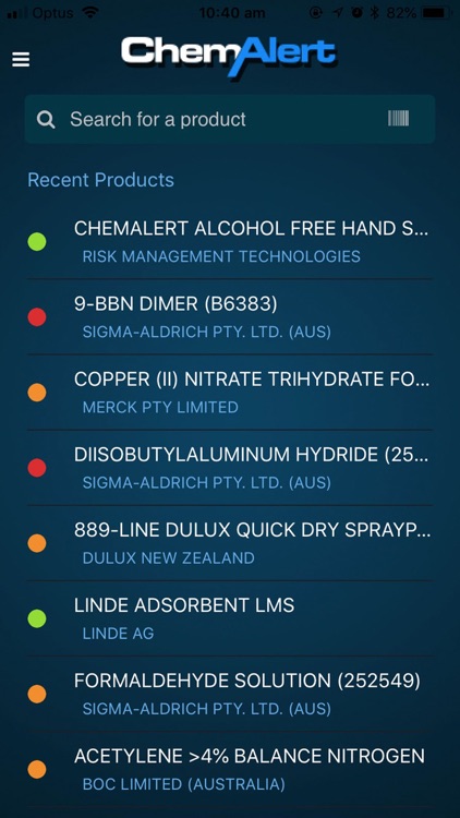 ChemAlert by Risk Management Technologies Pty Ltd