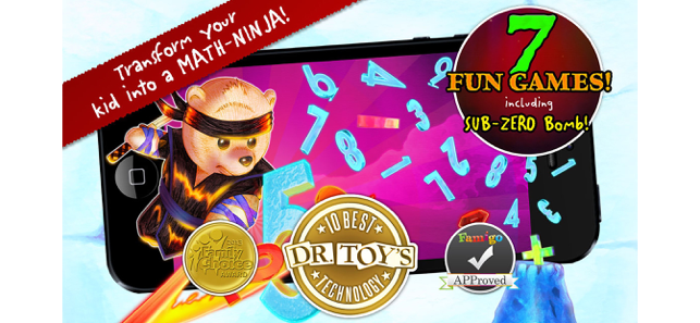 【iOS APP】Ice Math Ninja 冰島數學忍者~數學挑戰遊戲 – Dr.愛瘋 APP Navi