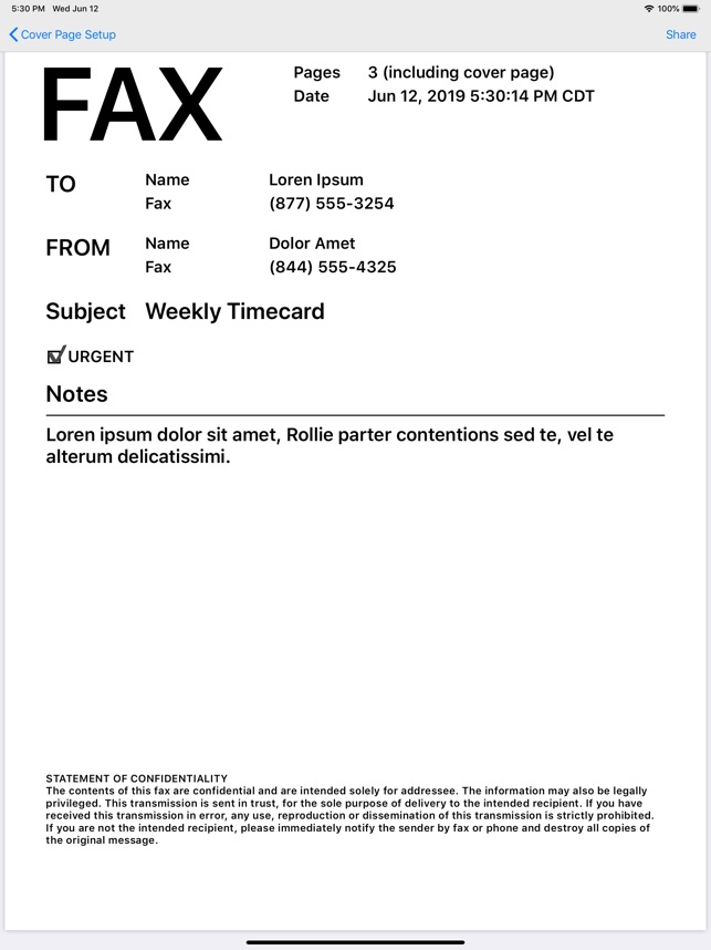 Fax Pages Include Cover Sheet