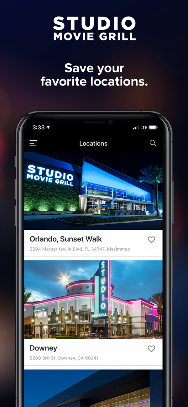 SMG Theaters - The all-new Studio Movie Grill