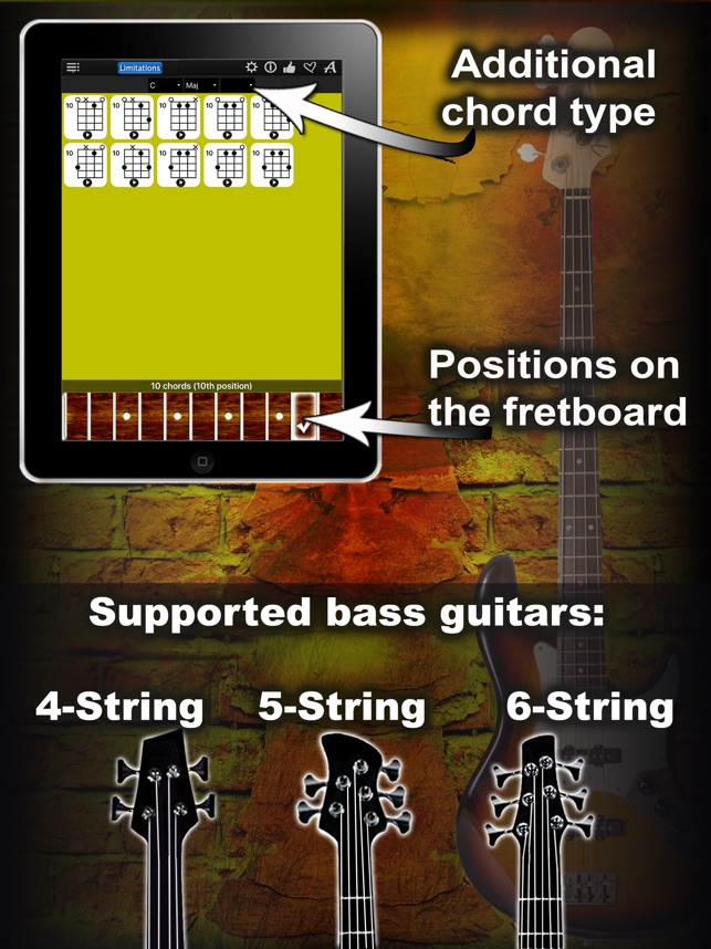 6 String Bass Guitar Chords