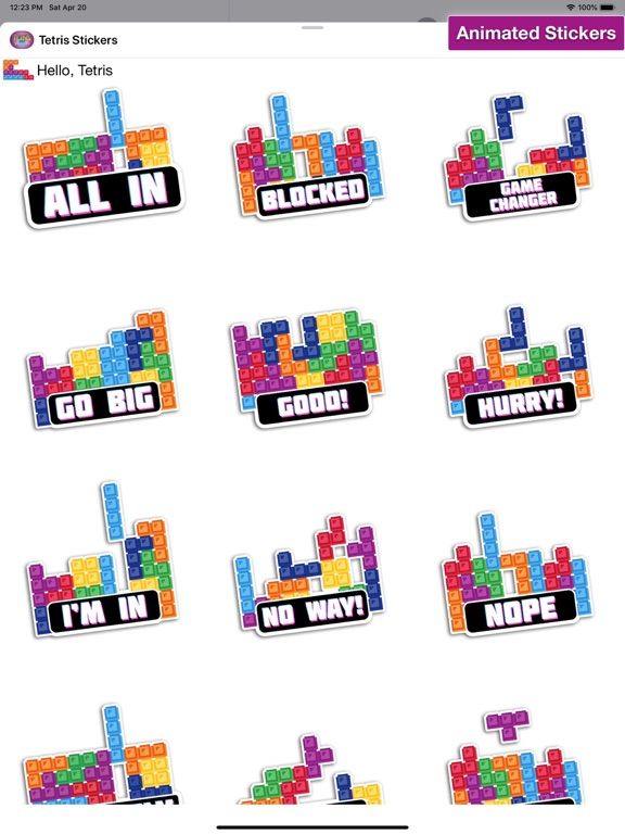Tetris™ Stickers | Apps | 148Apps