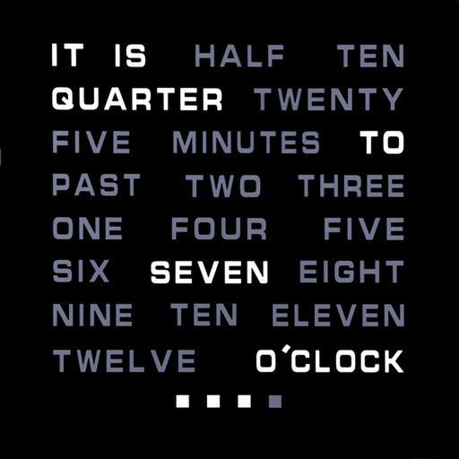 Text Clock by Vishnu Devarajan