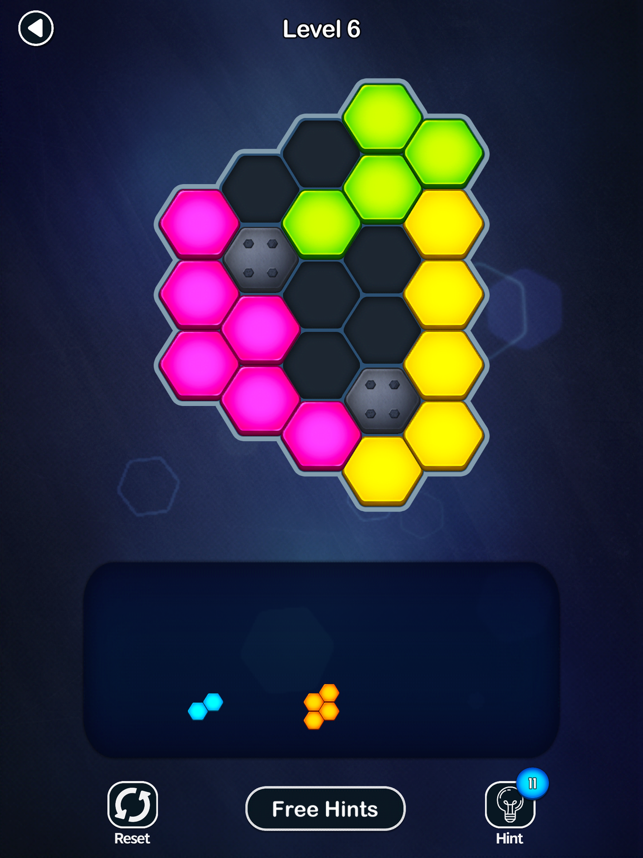 【iOS APP】Super Hex Block Puzzle 挑戰你的思考模式~六角拼圖益智遊戲 – Dr.愛瘋 APP Navi