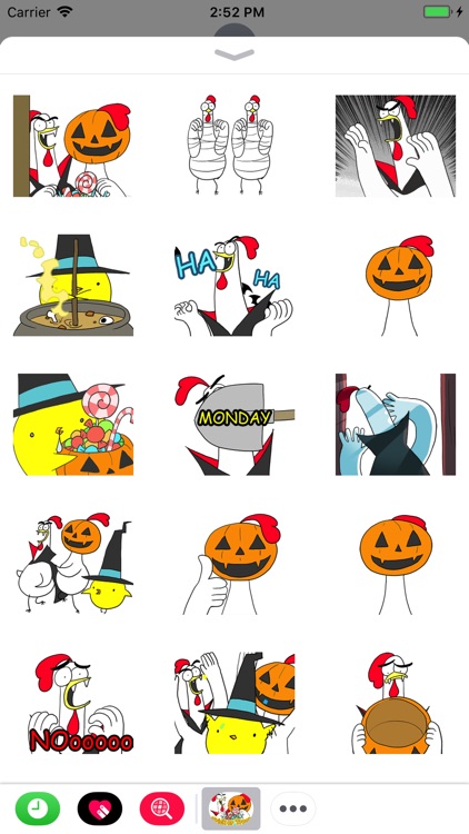 Chicken Bro Halloween Sticker by Tien-jung Huang