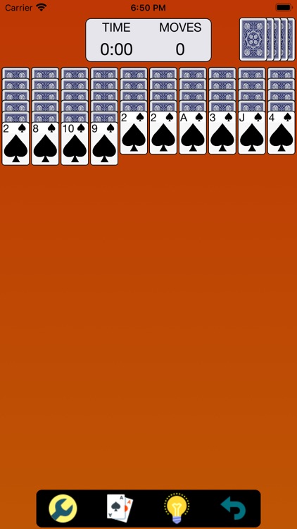 Spider Solitaire Orange by Colin Blake