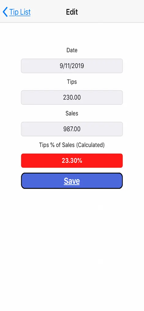 Waiter's Tip Tracker - Finance App | MWM
