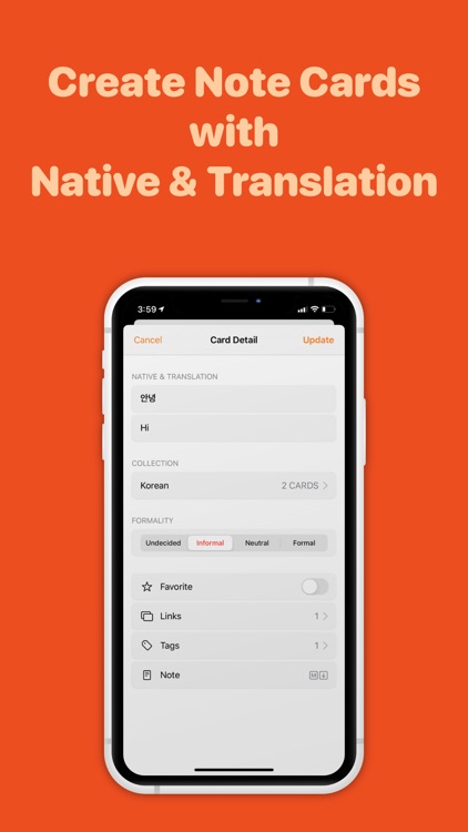 FNote - Foreign Note Card by Dara Beng